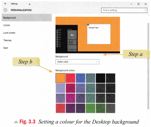CBSE Notes for Class 5 Computer in Action - Personalising windows 10 ...