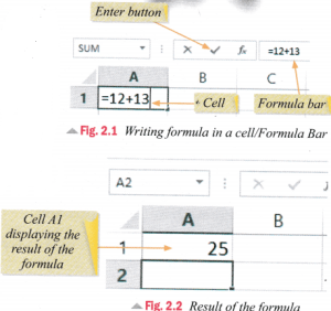 CBSE Notes for Class 7 Computer in Action - Calculations in Microsift ...