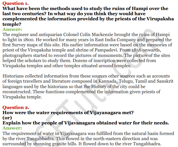 NCERT Solutions For Class 12 History Chapter 7 An Imperial Capital ...