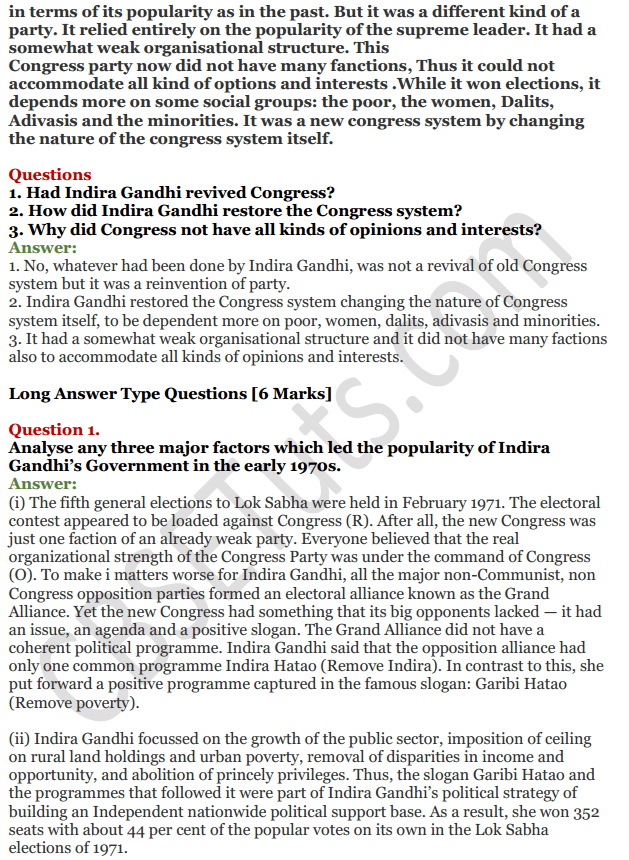 NCERT Solutions for Class 12 Political Science Chapter 5 Challenges to ...