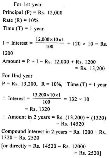 Selina Concise Mathematics Class 8 ICSE Solutions Chapter 9 Simple and ...