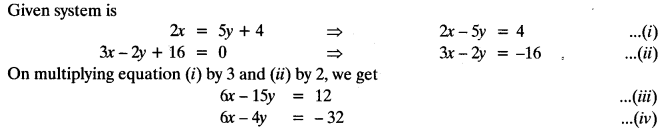 Important Questions for Class 10 Maths Chapter 3 Pair of Linear ...