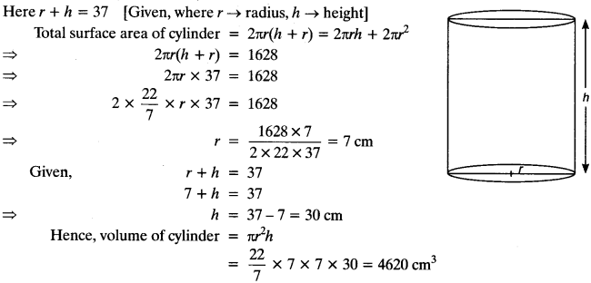Important Questions for Class 10 Maths Chapter 13 Surface Areas and Volumes