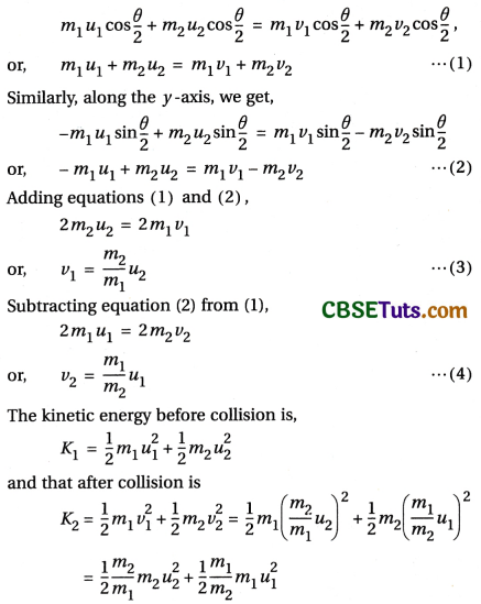 Collisions in Two Dimensions : General Analysis and Solved Examples - CBSE Tuts