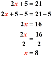 Easy Two Step Equations