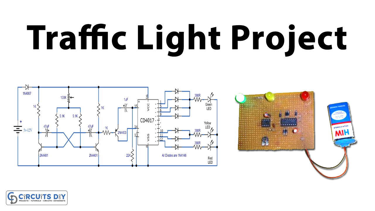Circuit Diagram For Traffic Light Control System Using Arduino Wiring Flow Line