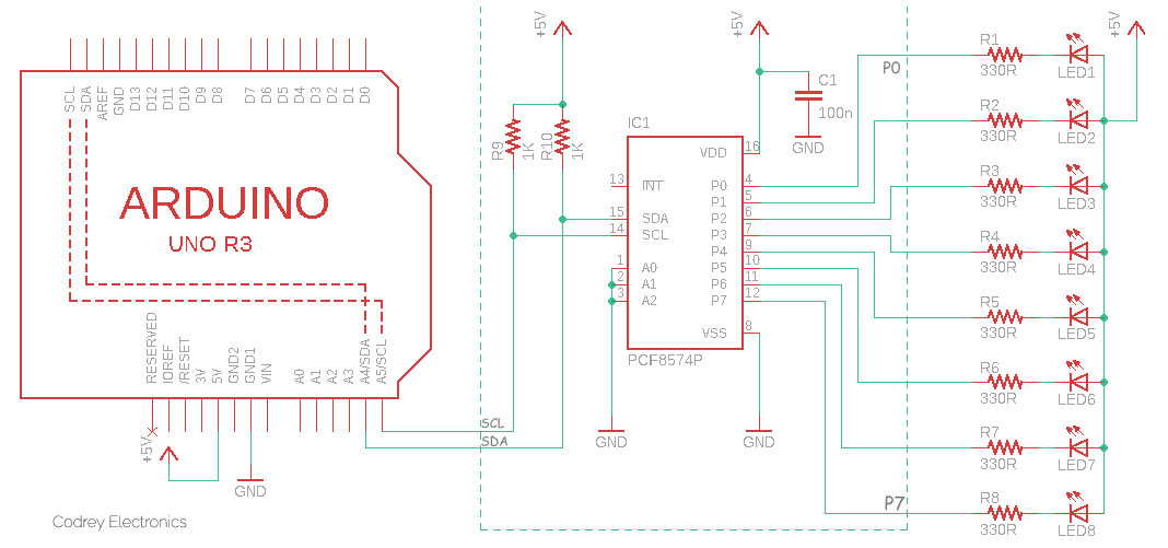 Knight Rider Scanner Light Circuit Diagram