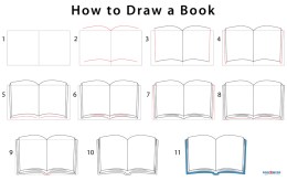 How To Draw A Book Step By Step At Drawing Tutorials