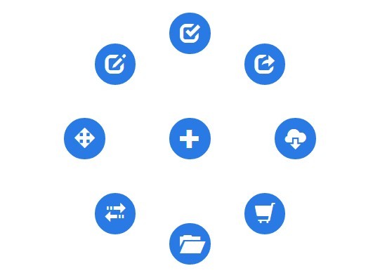 Lightweight Javascript Round Menu Library Radialjs Css Script 6454