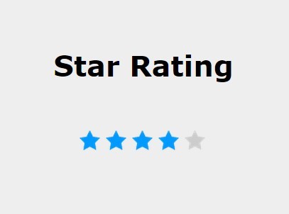 Pure CSS Star Rating System | CSS Script