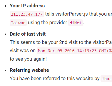JavaScript Library To Parse User Agent And GEO information - Visitor ...