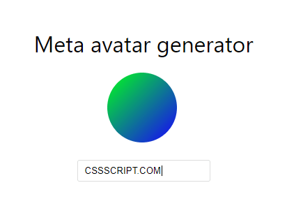 Gradient Avatar Generator - gradient-avatar | CSS Script