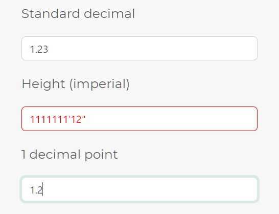 Restrict Input Field To Only Allow Decimal Values Decimal Input Css Script 