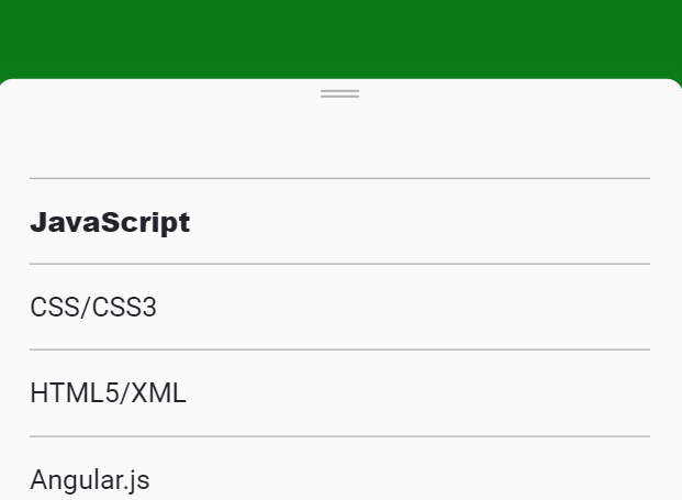 Material Design Inspired Bottom Sheets For Web Css Script
