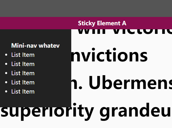 Minimal Sticky Element Library - sticky.js | CSS Script