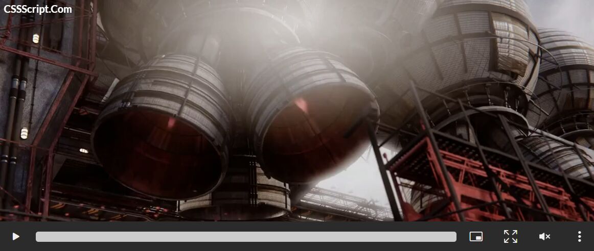 Custom HTML5 Video Player For Bootstrap 5 | CSS Script