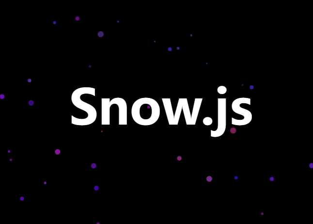 Colorful Snowfall Effect In Javascript Snowjs Css Script 5067