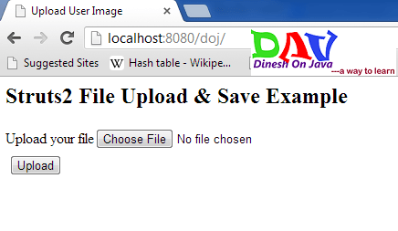 Struts 2 File Upload Example - Dinesh on Java