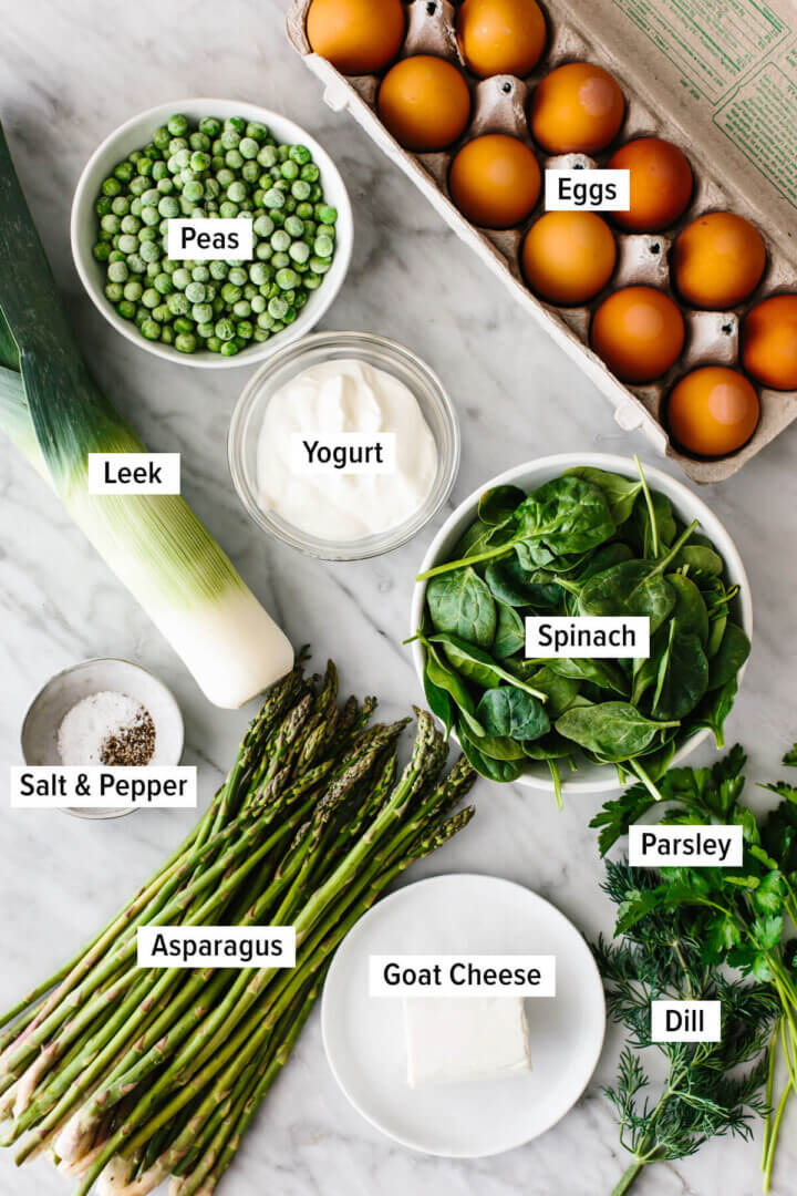Spring Vegetable Frittata - Downshiftology