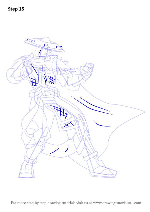 How to Draw Raiden From Mortal Kombat - Edmondson Hamithen