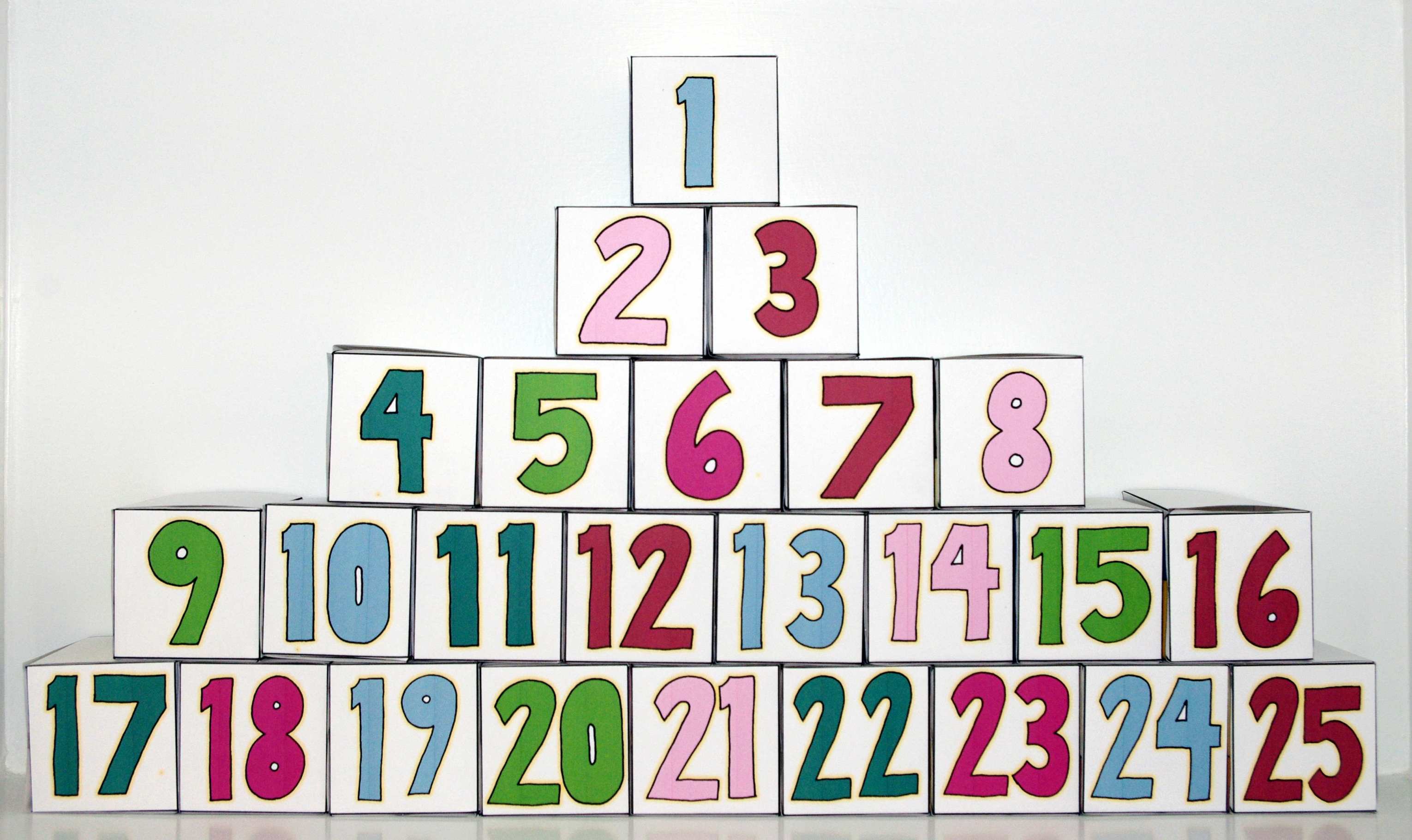 3-D Printable Advent Calendar Boxes- in 4 display designs ...