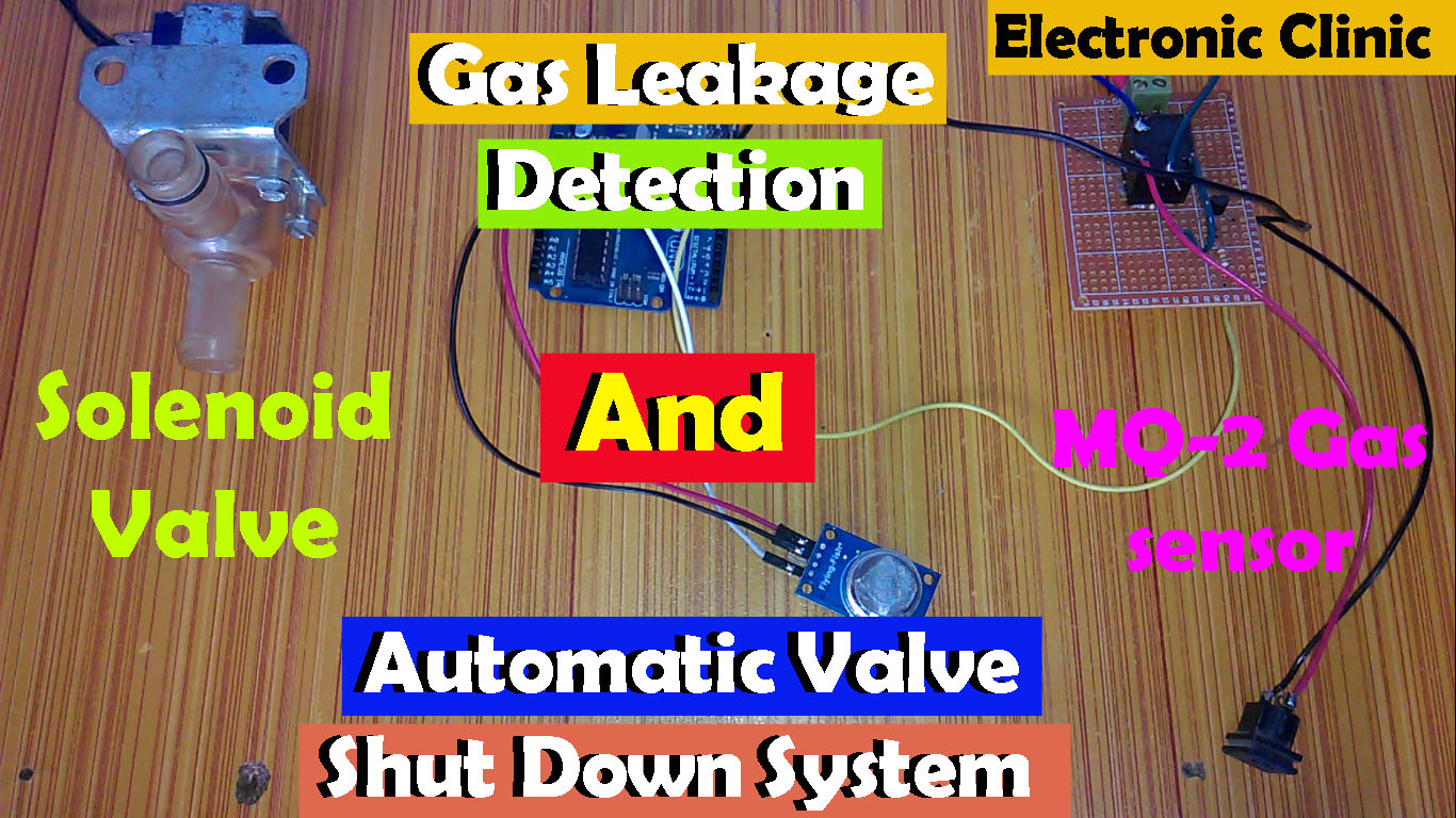 Arduino Gas leakage detector and Automatic Solenoid Valve shut down