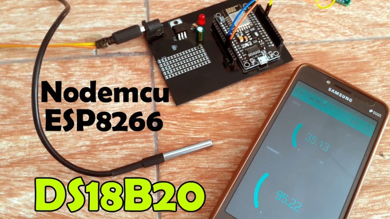 Nodemcu ESP8266 DS18b20 Waterproof Temperature Sensor Monitoring