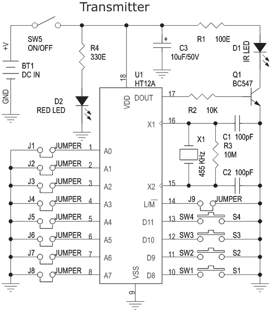 Universal Ir Remote Control Circuit Diagram - Circuit Diagram
