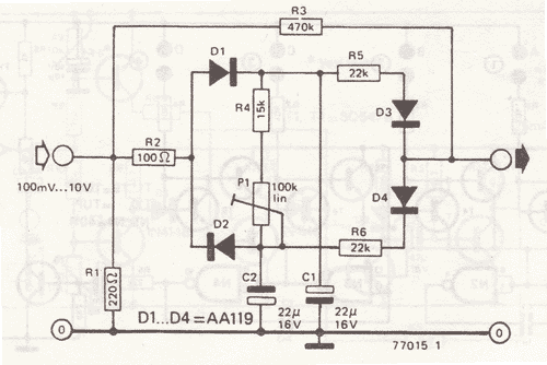 Simple Audio Compressor Circuit Diagram