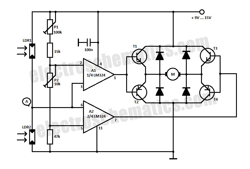 Circuit Diagram Of Dual Axis Solar Tracking System Using Arduino Wiring Digital And Schematic