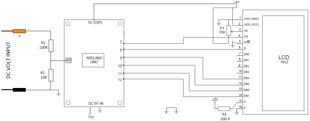 Schematic Diagram Of Voltmeter