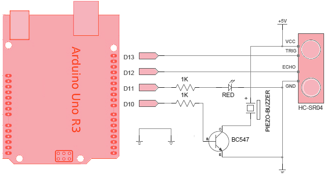 Proximity Sensor Circuit Diagram