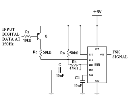 Circuit Diagram Fsk Modulator Using Xr2206