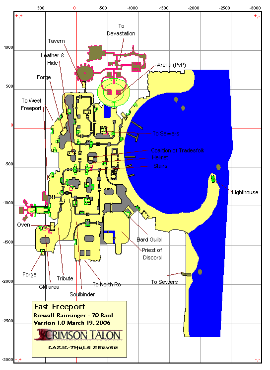 East Freeport – Brewall's EverQuest Maps