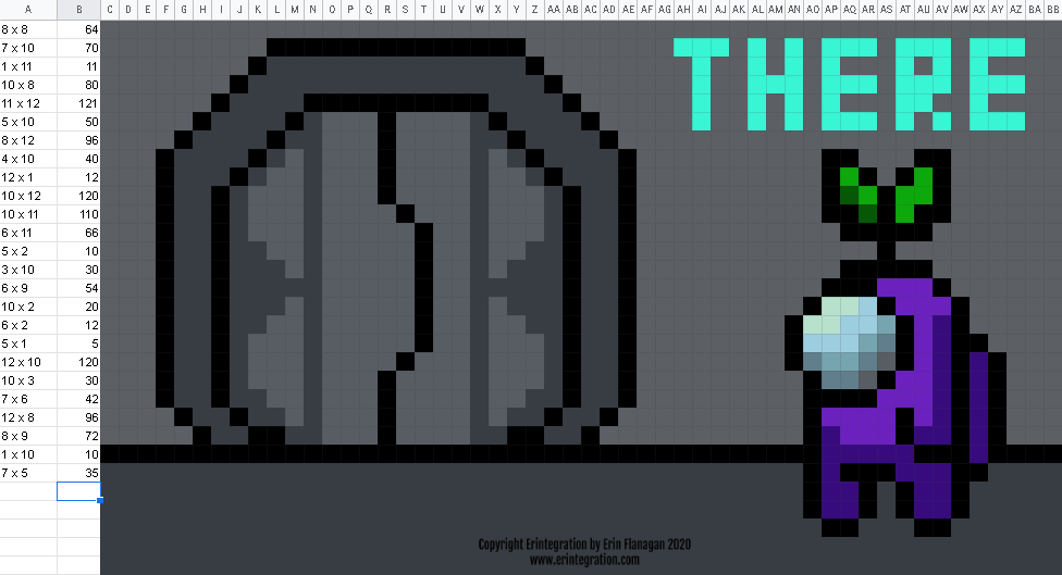 Among Us Pixel Art Google Sheets Bring Maths To Life By Creating A among-us-pixel-art-google-sheets-bring-maths-to-life-by-creating-a
