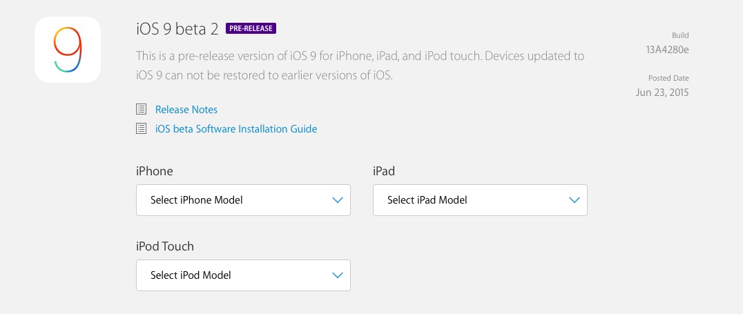 iOS 9 beta 2 ya está disponible para desarrolladores