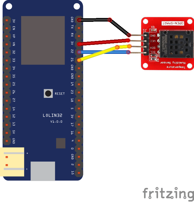 Am2320 Temperature And Humidity Sensor And Esp32 Example Esp32 Learning 0638