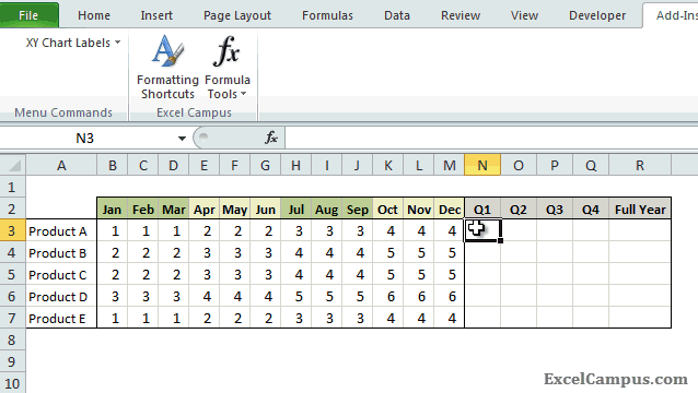 Calculate Quarter In Excel