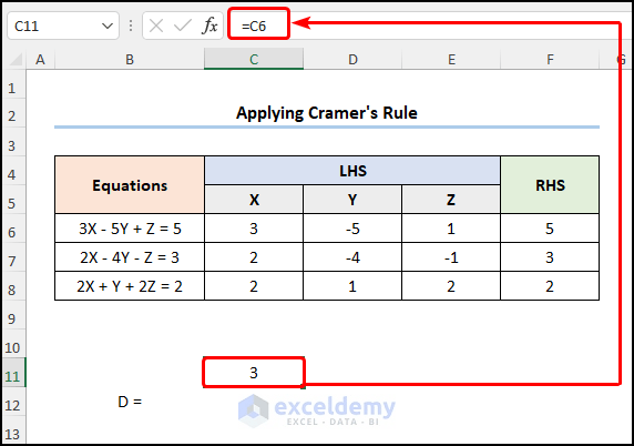 How To Solve Three Variable Equations In Excel - Tessshebaylo