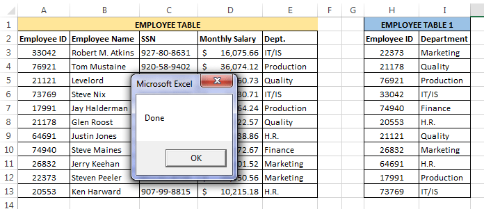 VLOOKUP In VBA – With Examples