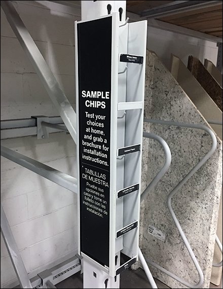 Pallet Rack Sign Direct-Mounts To Upright – Fixtures Close Up