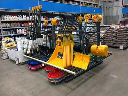 Sunny Day Snow Shovel Sales – Fixtures Close Up
