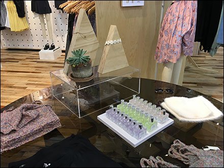 Urban Outfitters Plywood Pyramid Prop Rearview – Fixtures Close Up