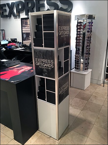 Shelf Edge Gift Card Holder in Retail – Fixtures Close Up