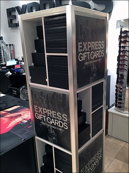 Shelf Edge Gift Card Holder in Retail – Fixtures Close Up