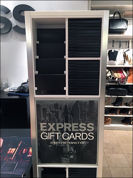 Shelf Edge Gift Card Holder in Retail – Fixtures Close Up