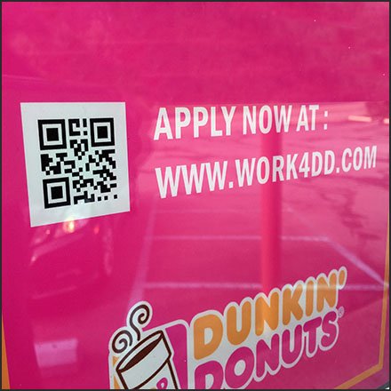 Dunkin' D for Donut Head Restroom Signs – Fixtures Close Up