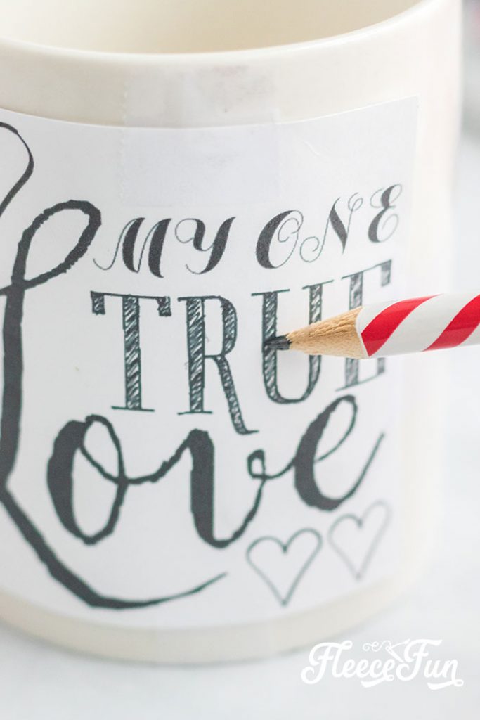 DIY Sharpie Mug Tutorial with free templates ♥ Fleece Fun