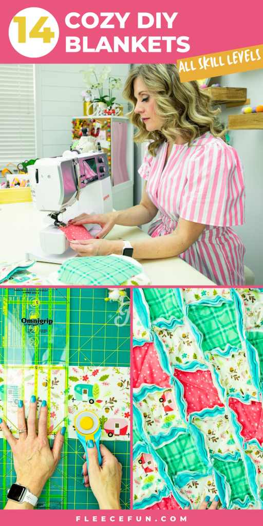 14 Cozy DIY blanket Tutorials ♥ Fleece Fun