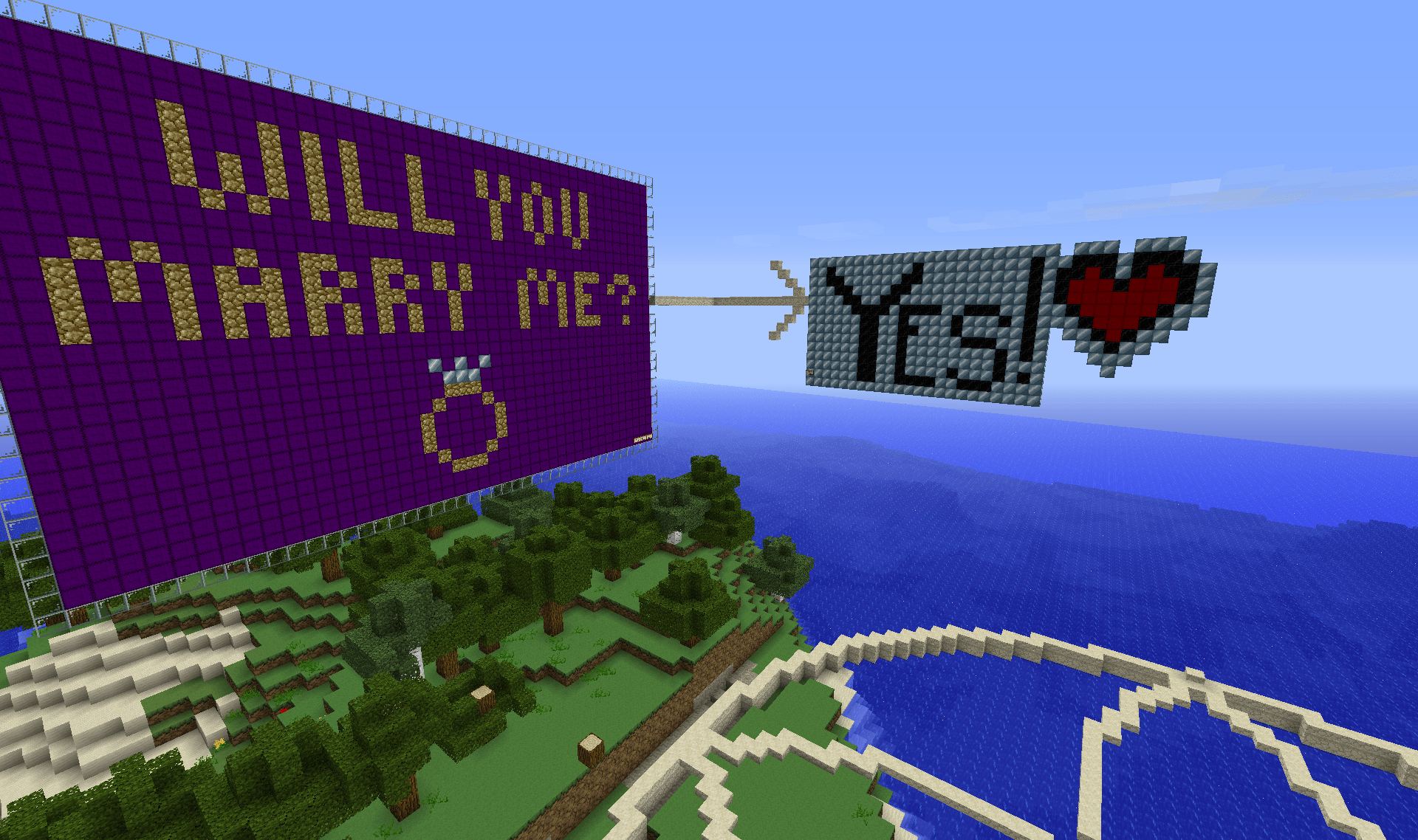 Minecraft marriage proposal - no joke! - Geek in Sydney